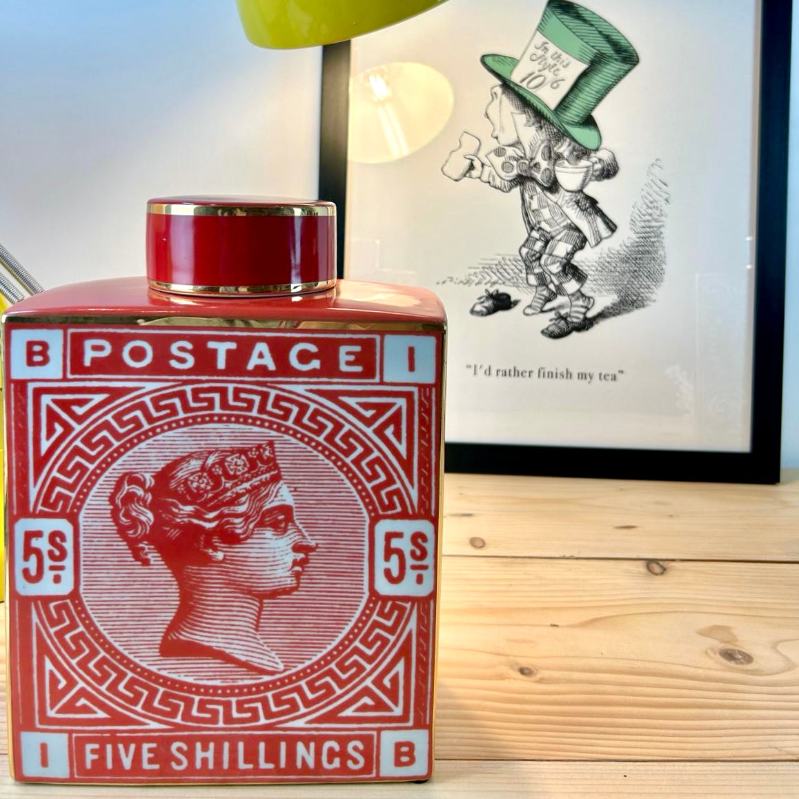 Postage Stamp Lidded Jar – Velvet Fern